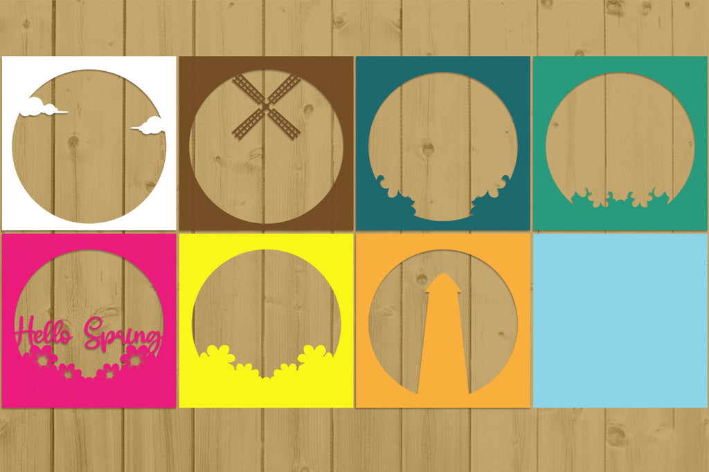 Spring Layered Papercut 9 svg eps png ai pdf - So Fontsy