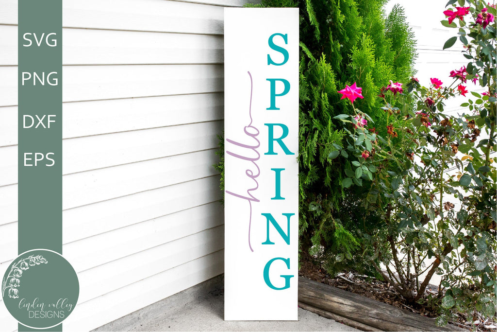 Spring Porch Sign Bundle-Spring and Easter Vertical Sign SVGs - So Fontsy