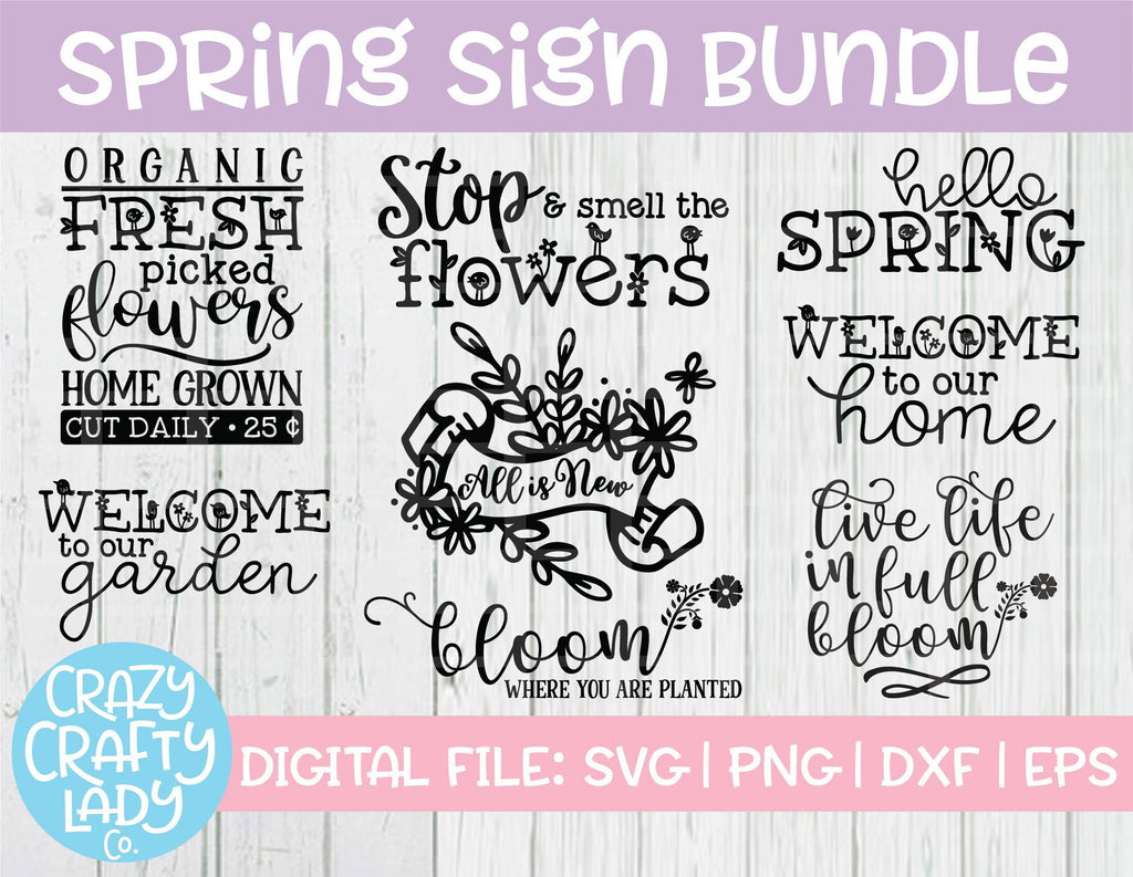 Spring Sign Bundle - So Fontsy