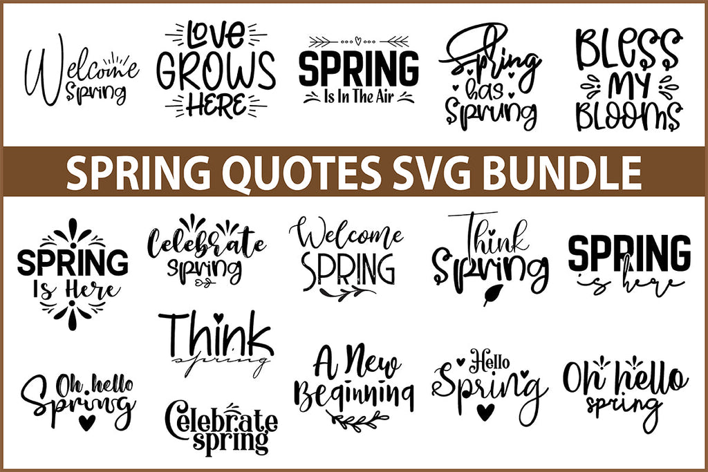 Spring SVG Bundle File - So Fontsy