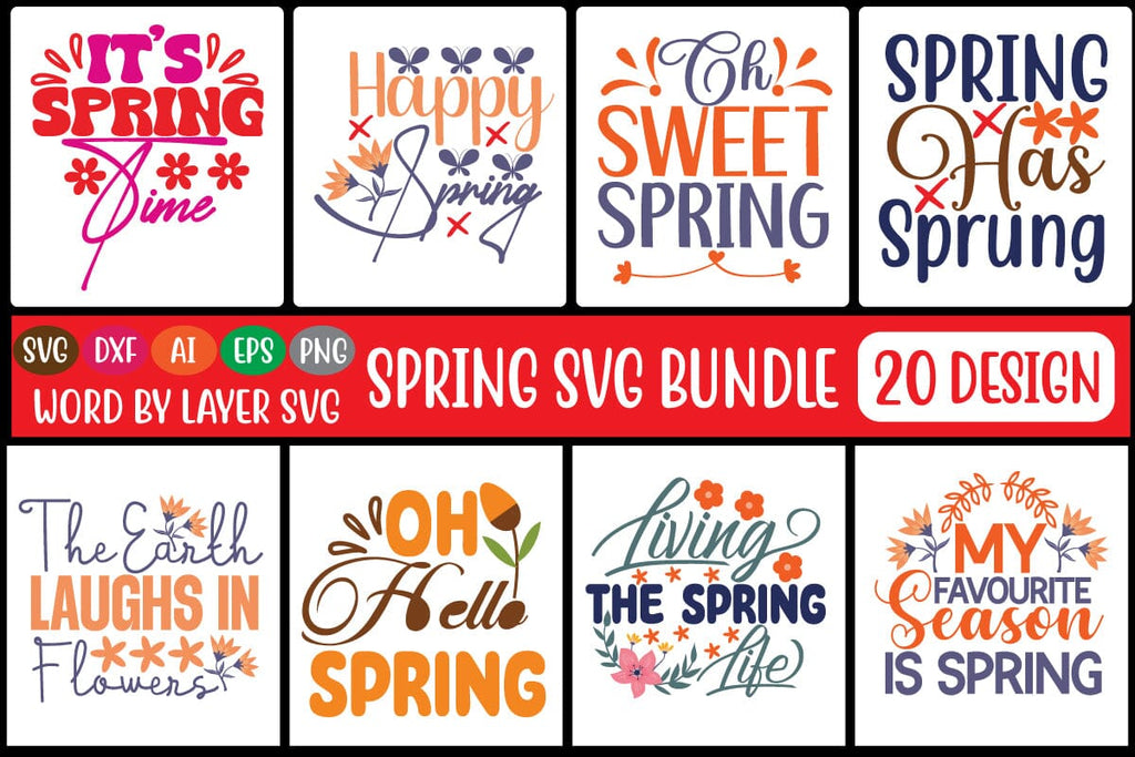 Spring SVG Bundle - So Fontsy