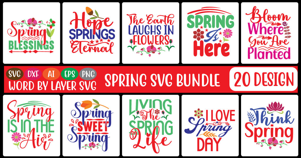 Spring SVG Bundle - So Fontsy