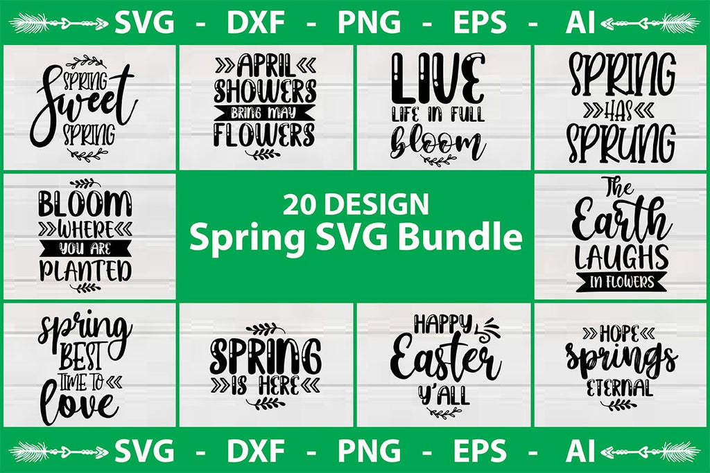 Spring SVG Bundle - So Fontsy