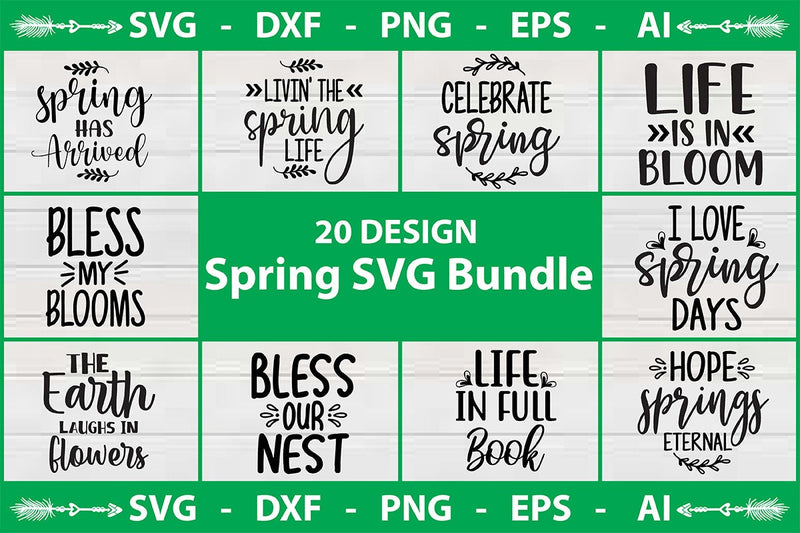 Spring SVG Bundle - So Fontsy