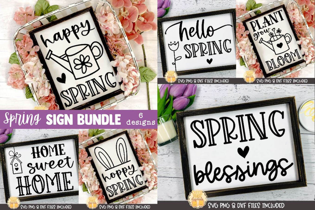 Spring SVG | Spring Sign SVG Bundle - So Fontsy