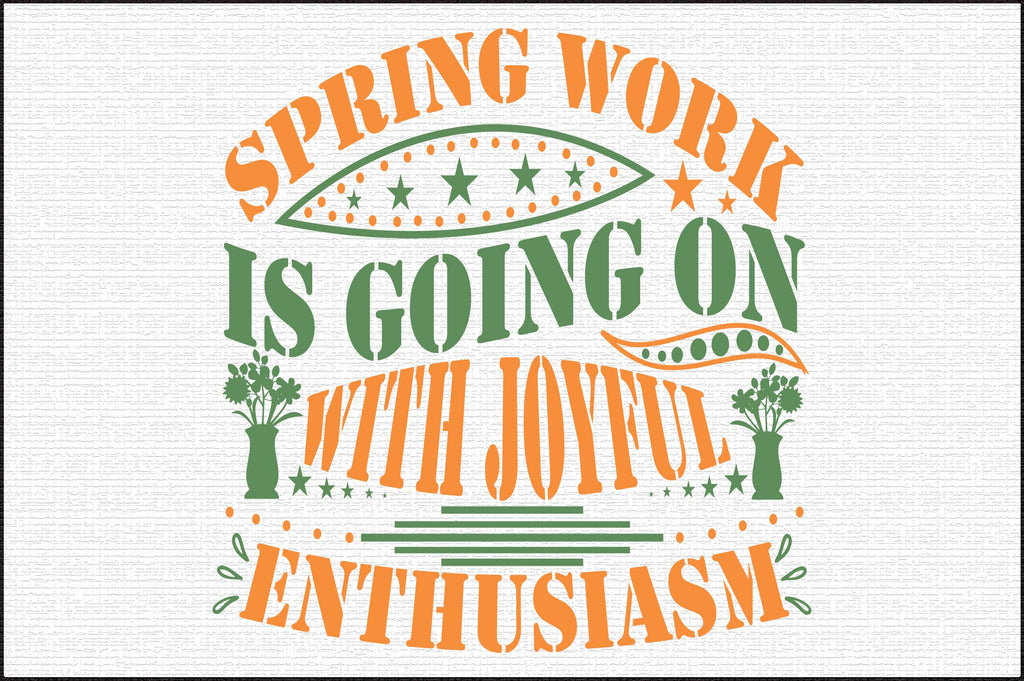Spring work is going on with joyful enthusiasm - So Fontsy