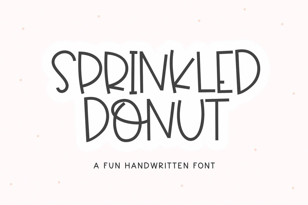 Sprinkled Donut - Cute Handwritten Font - So Fontsy