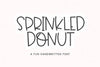 Sprinkled Donut - Cute Handwritten Font - So Fontsy