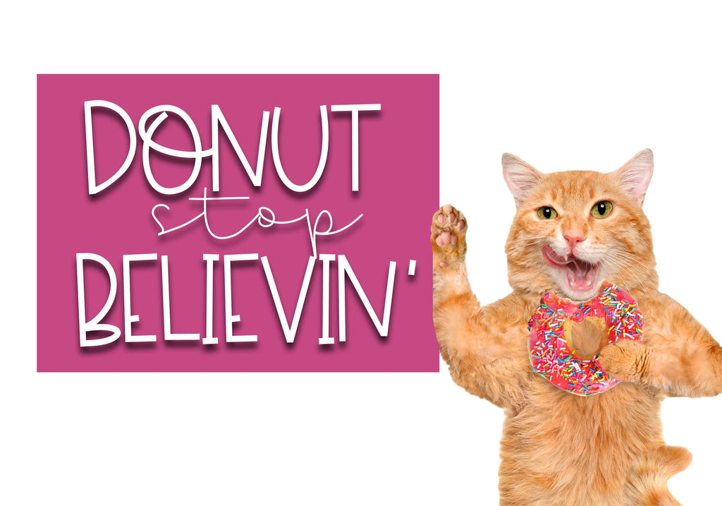 Sprinkled Donut - Cute Handwritten Font - So Fontsy