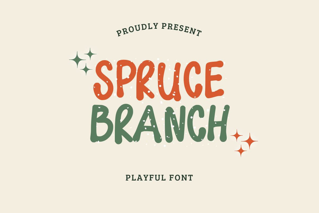 Spruce Branch - Playful Font - So Fontsy