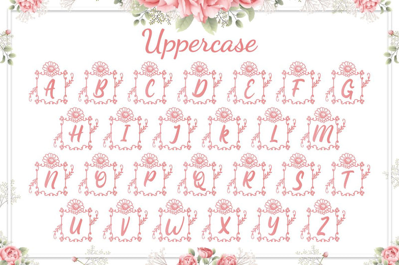 Square Lily Monogram - So Fontsy