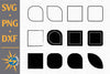 Square Silhouette SVG, PNG, DXF Digital Files Include - So Fontsy