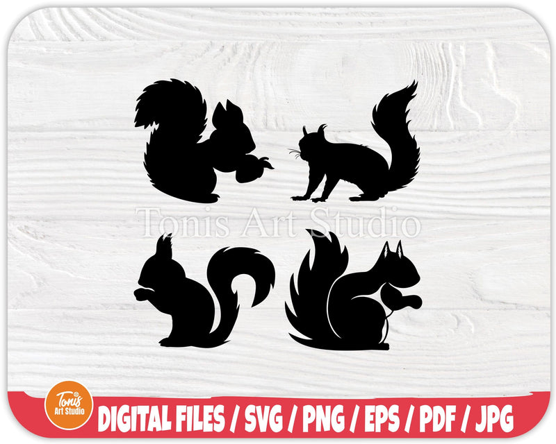 Squirrel SVG Cut Files | Squirrel Svg Bundle | Squirrel Clipart ...
