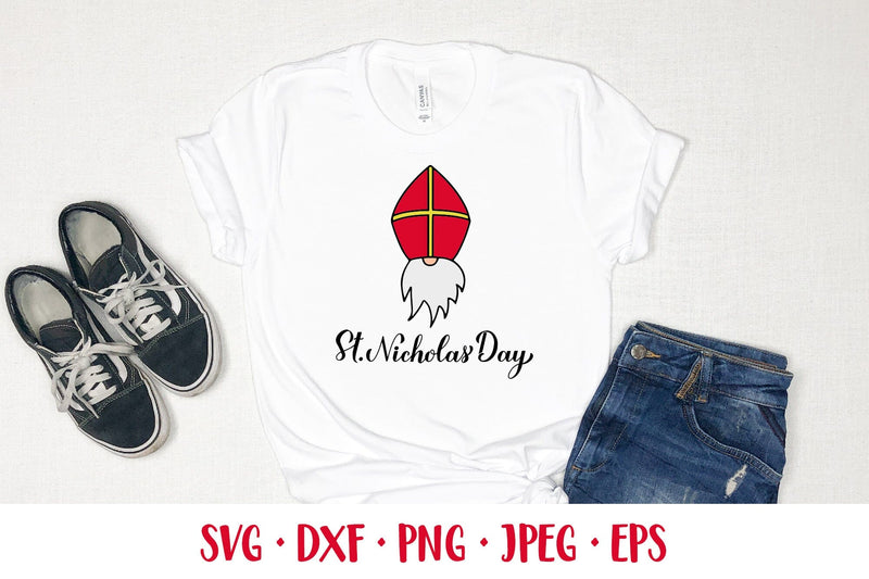 St. Nicholas Day SVG. Saint Nicholas Day cut file - So Fontsy