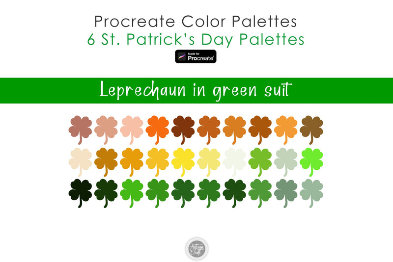 St Patrick's Day color palette | So Fontsy