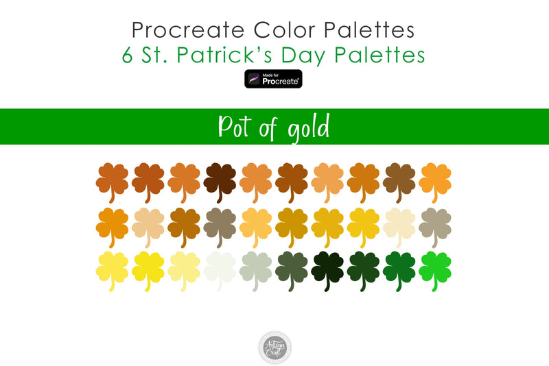 St Patrick's Day color palette | So Fontsy