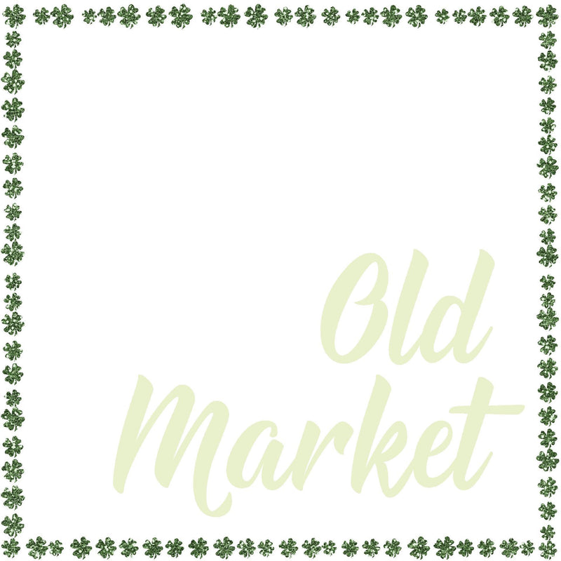 St Patricks Day Glitter Borders Digital Paper - So Fontsy