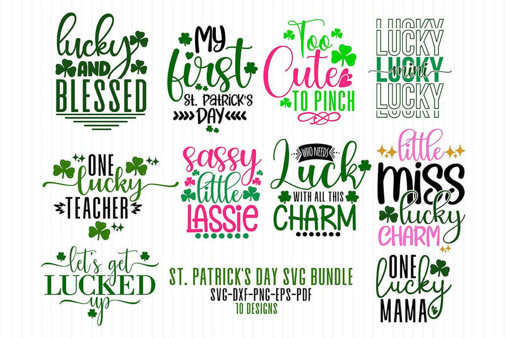 St. Patrick's Day Svg Bundle - So Fontsy