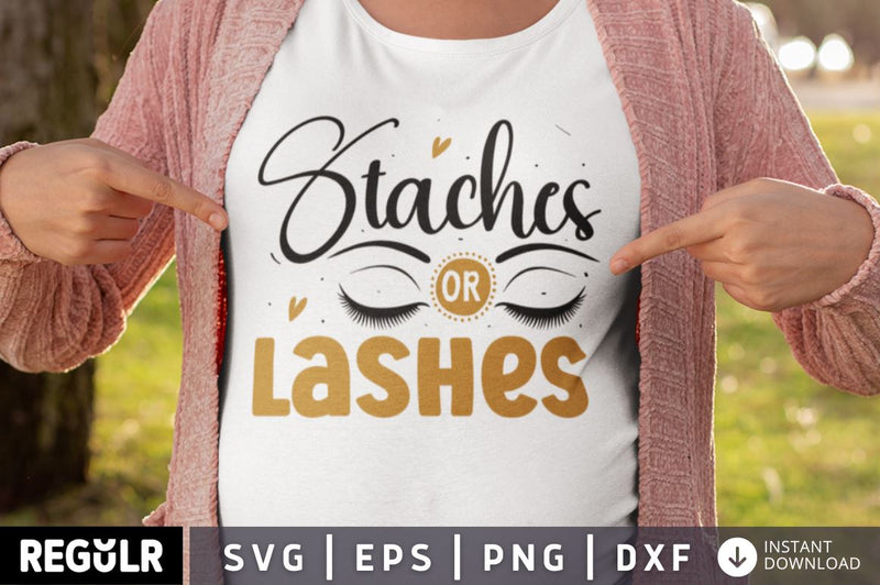 Staches or lashes SVG - So Fontsy