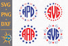Star Monogram SVG, PNG, DXF Digital Files Include - So Fontsy