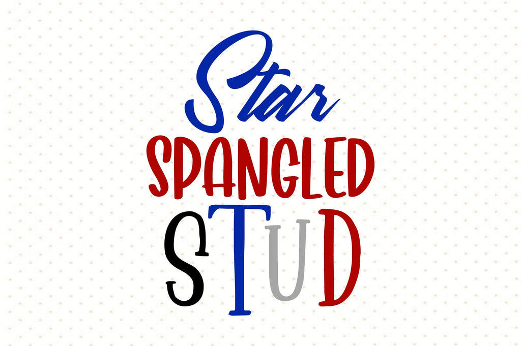 Star Spangled Stud svg - So Fontsy