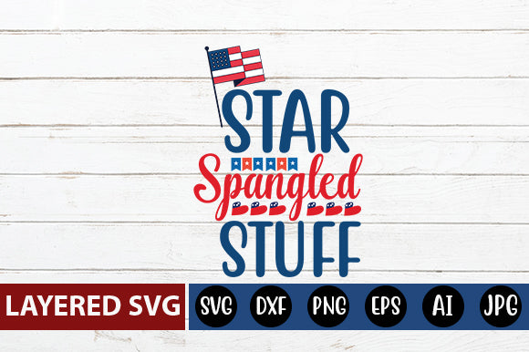 Star Spangled stuffSVG cute file - So Fontsy