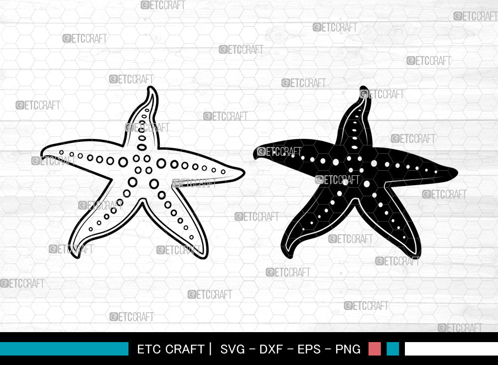 Starfish SVG, Starfish Icon, Star Fish Svg, Starfish Decor Svg ...