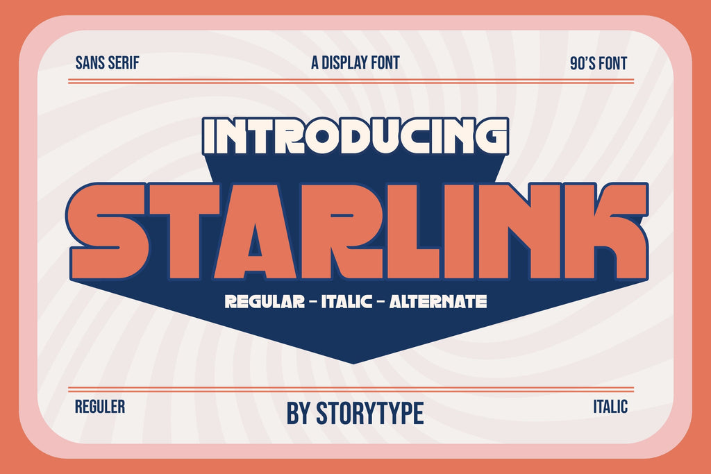 STARLINK Typeface - So Fontsy