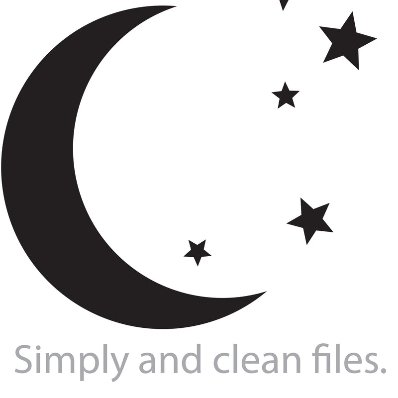 Starry night. Cut files for Cricut. Clip Art (eps, svg, pdf, png, dxf ...