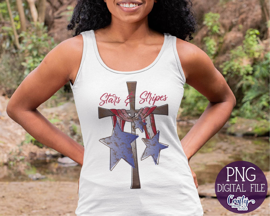 Stars And Stripes Png, Patriotic Sublimation Png - So Fontsy