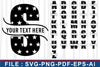 Stars Split Alphabet Monogram Letters SVG Set A-Z, Stars Font SVG ...