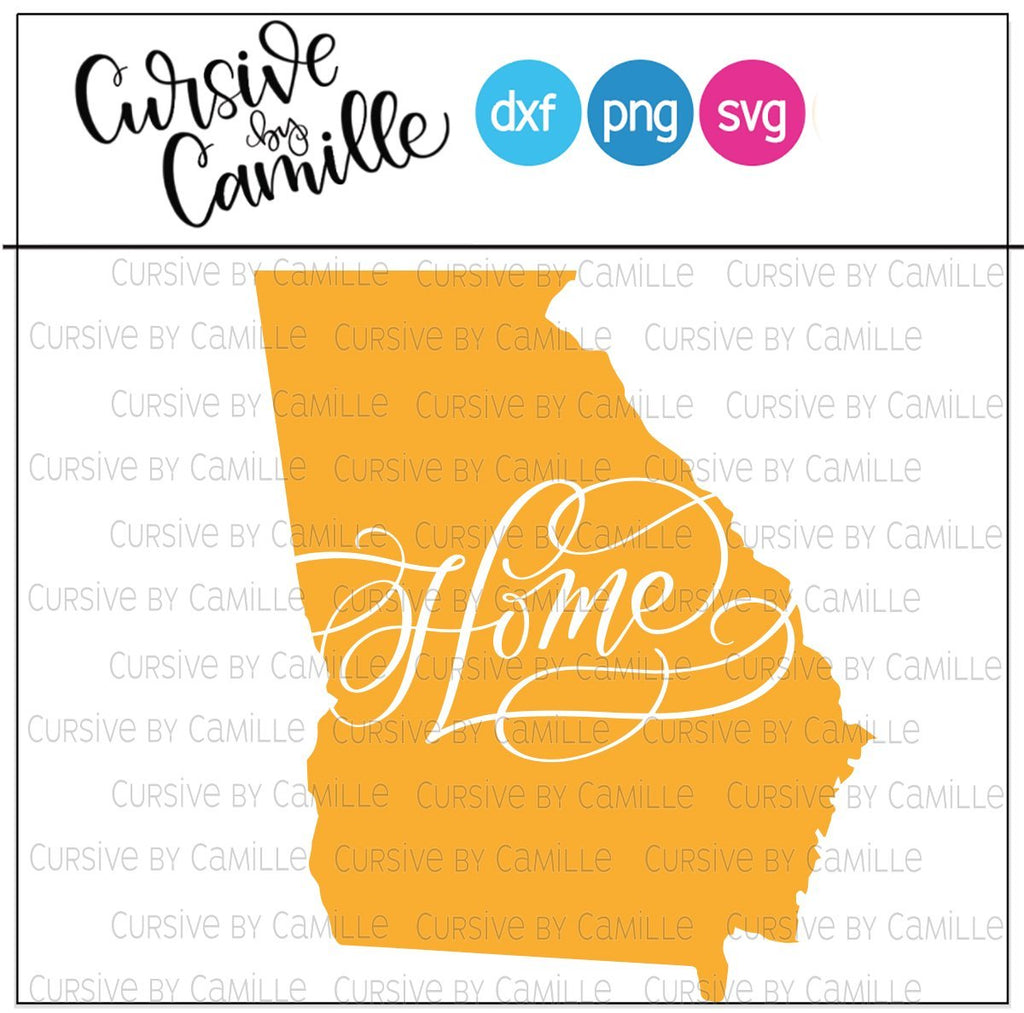 State of Georgia Home Cut File - So Fontsy
