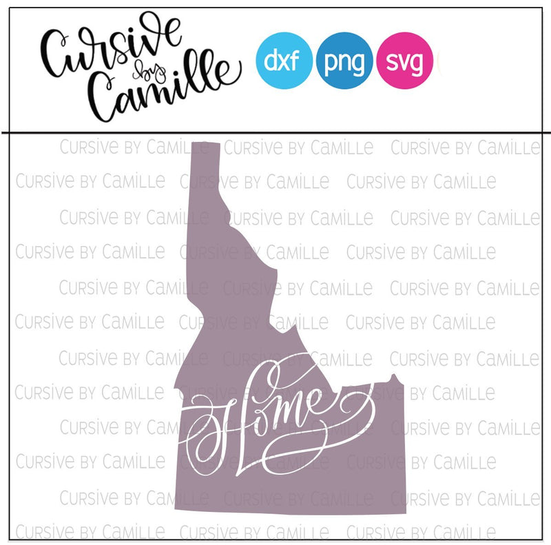 State of Idaho Home Hand Lettered Cut File - So Fontsy