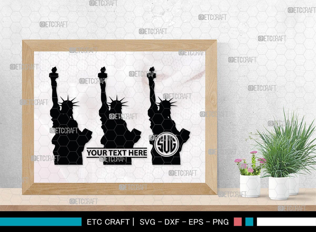 Statue Of Liberty Monogram, Statue Of Liberty Silhouette, Statue Of ...