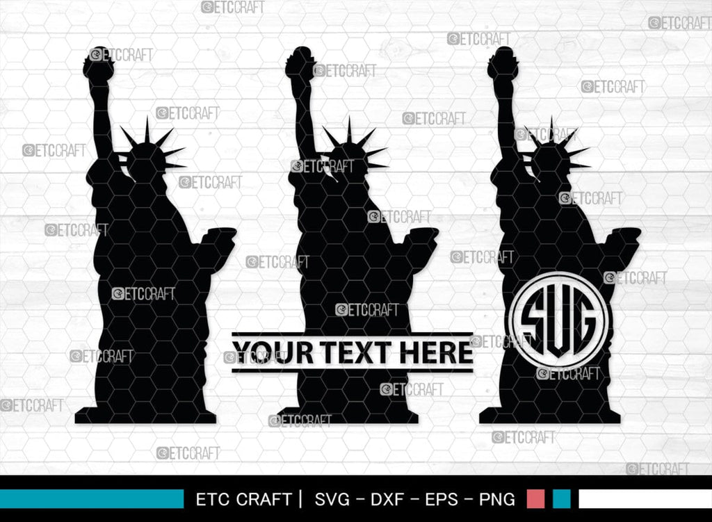 Statue Of Liberty Monogram, Statue Of Liberty Silhouette, Statue Of ...
