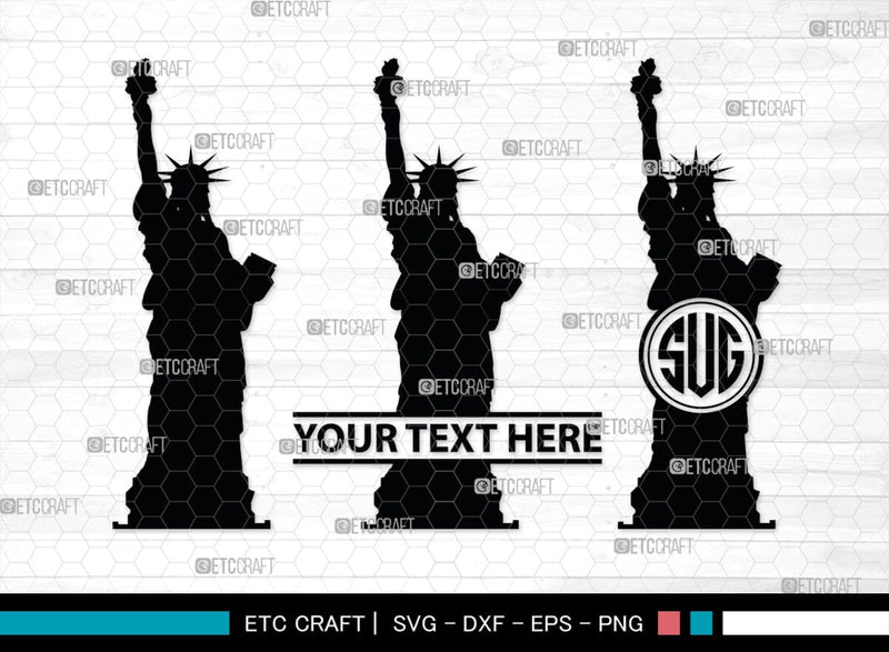 Statue Of Liberty Monogram, Statue Of Liberty Silhouette, Statue Of ...