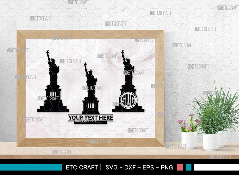 Statue Of Liberty Monogram, Statue Of Liberty Silhouette, Statue Of ...