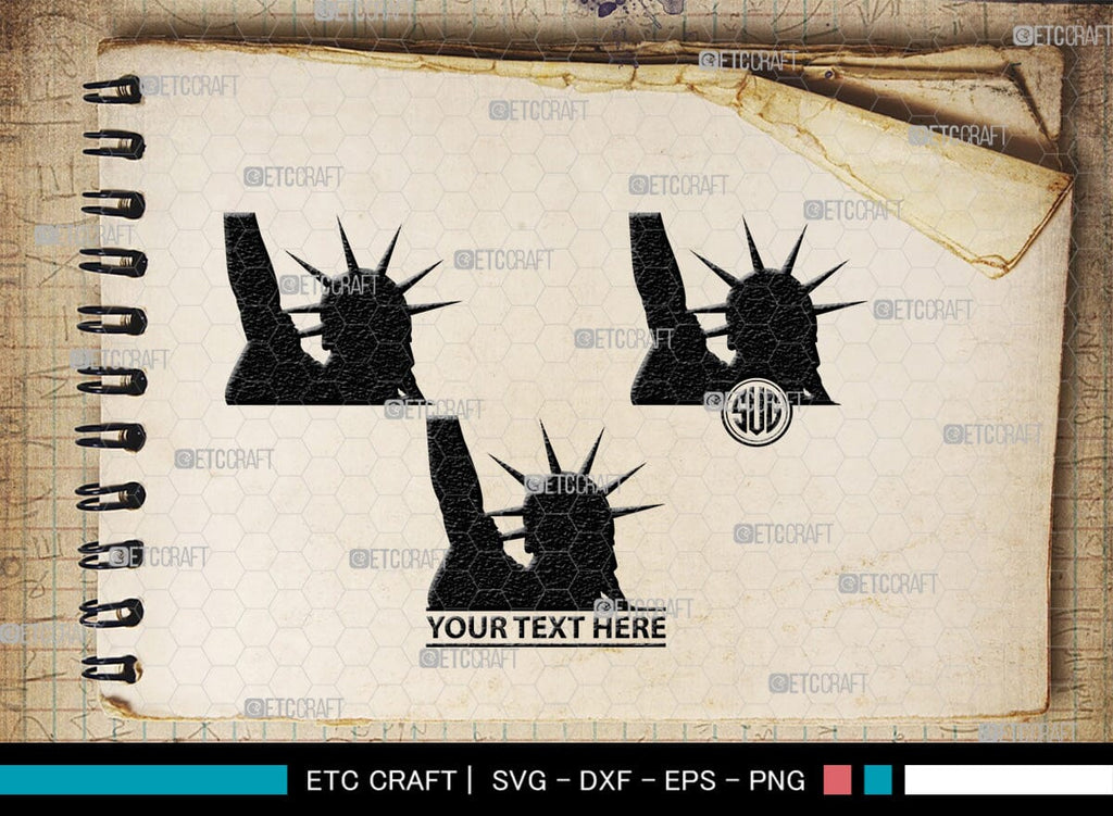 Statue Of Liberty Monogram, Statue Of Liberty Silhouette, Statue Of ...