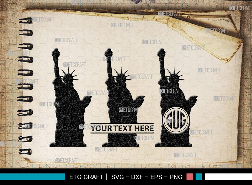 Statue Of Liberty Monogram, Statue Of Liberty Silhouette, Statue Of ...