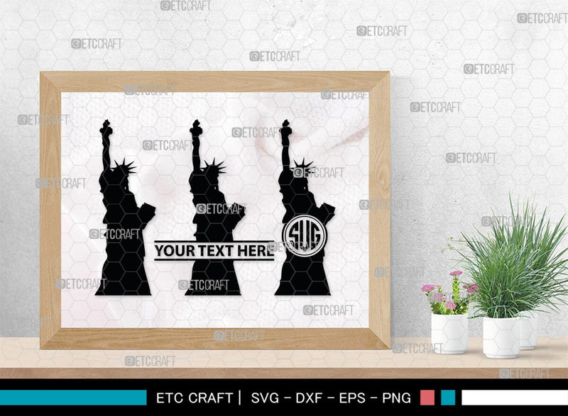 Statue Of Liberty Monogram, Statue Of Liberty Silhouette, Statue Of ...