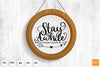 Stay Awhile But Please Leave By 10 SVG Funny Door Sign - So Fontsy