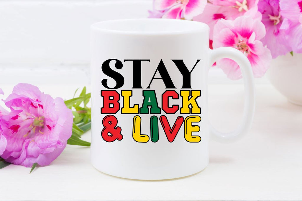 Stay black & live SVG - So Fontsy