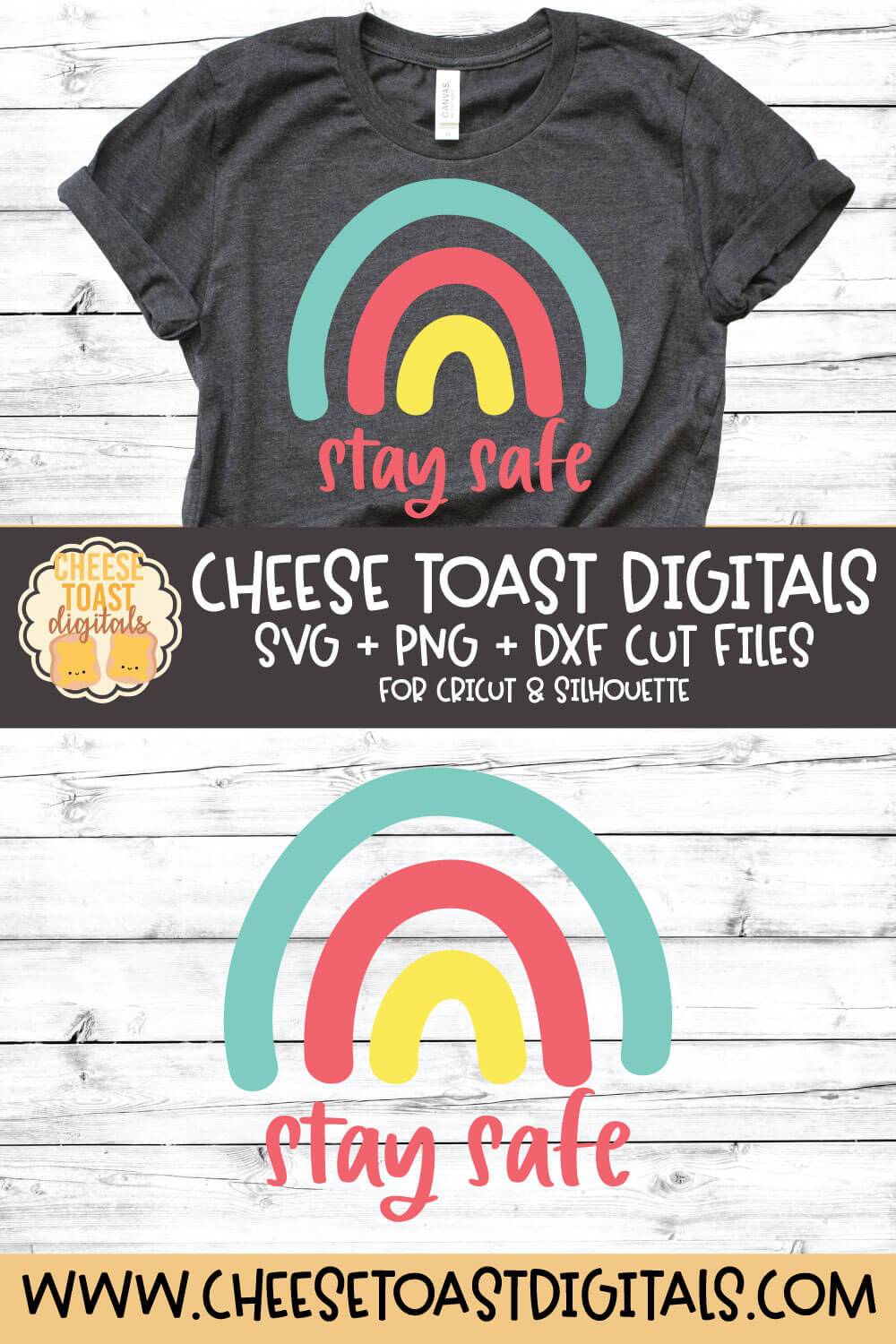 Stay Safe SVG | Rainbow - So Fontsy