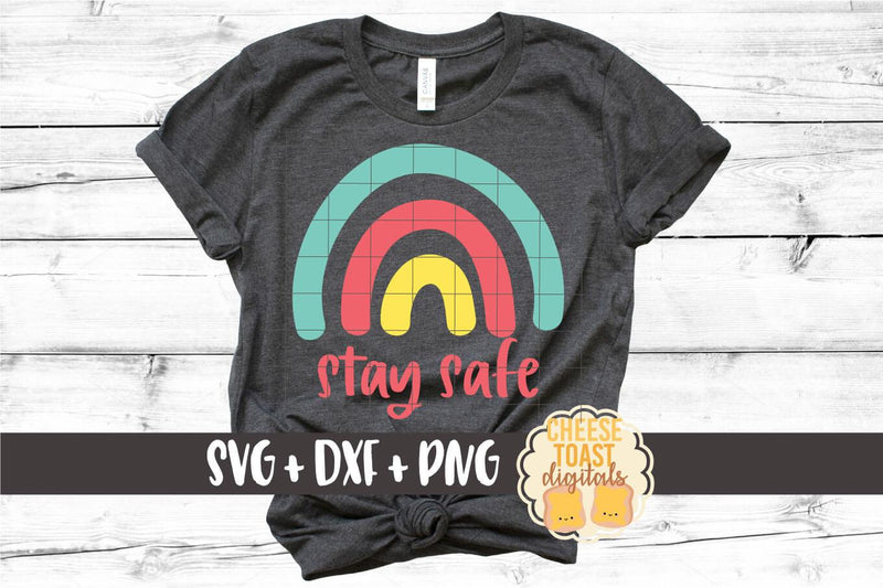 Stay Safe SVG | Rainbow - So Fontsy