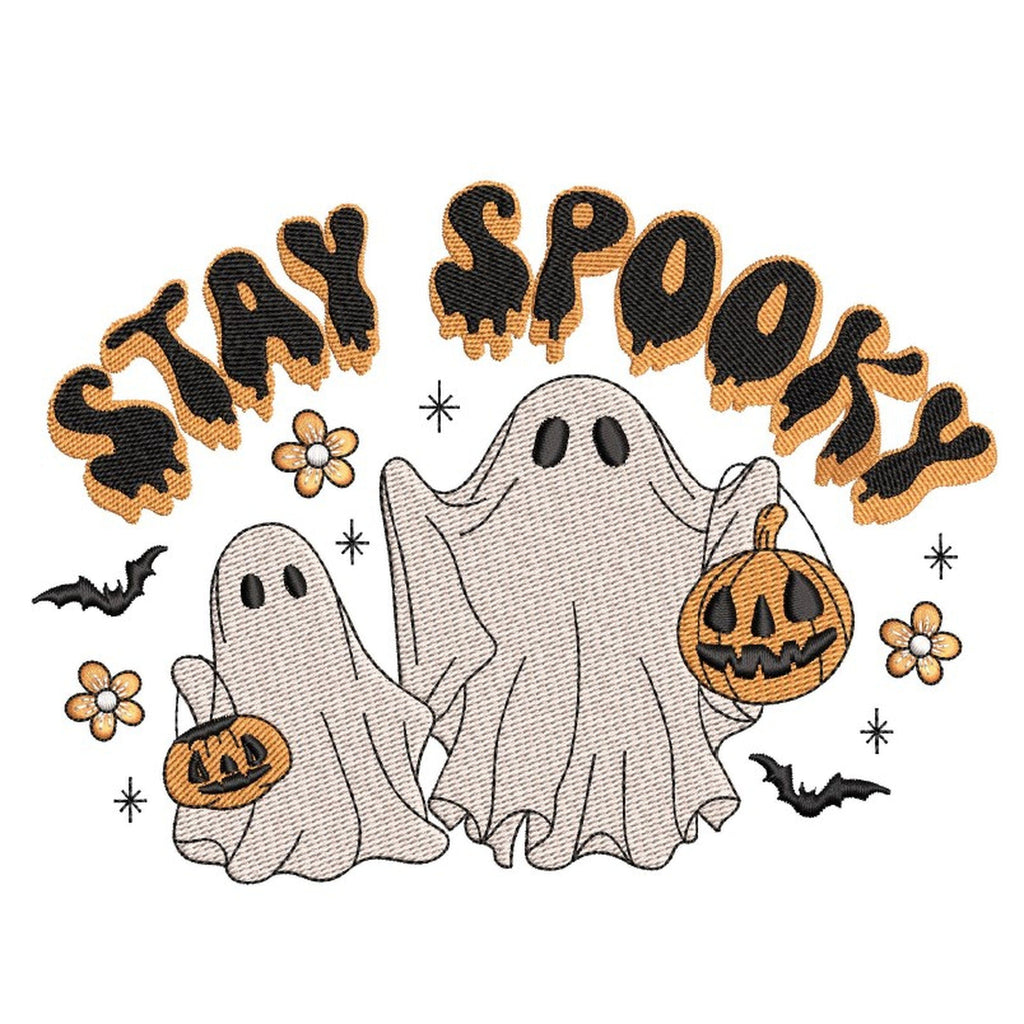 Stay Spooky Embroidery Design, Spooky Season Machine Embroidery Design ...