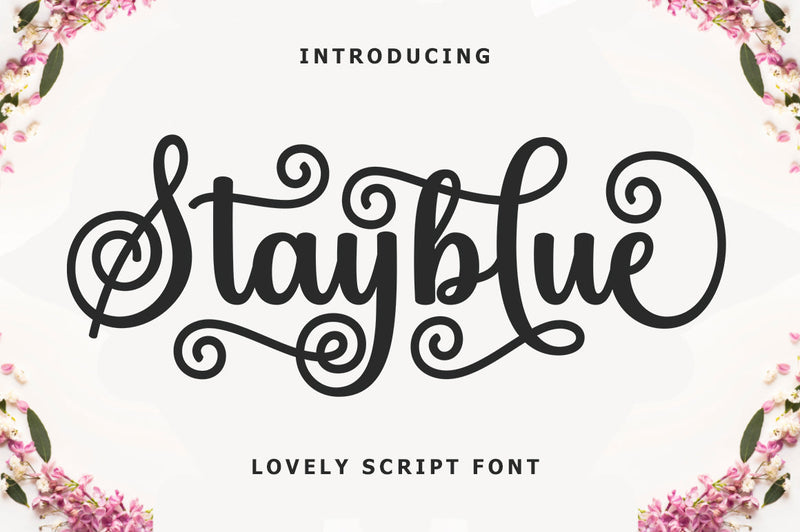 Stayblue | Font Script - So Fontsy
