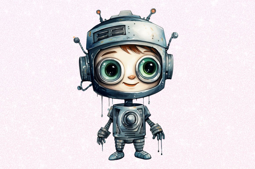 Steampunk Little Robot Sublimation Bundle - So Fontsy