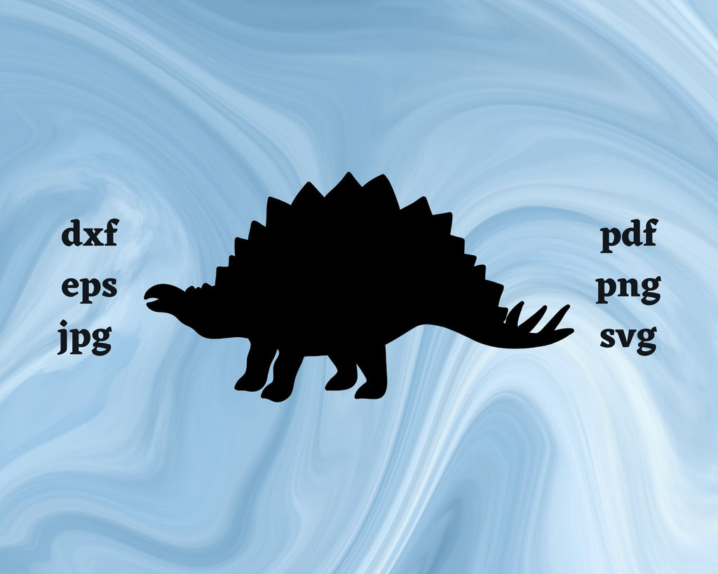 Stegosaurus SVG Cut File - So Fontsy