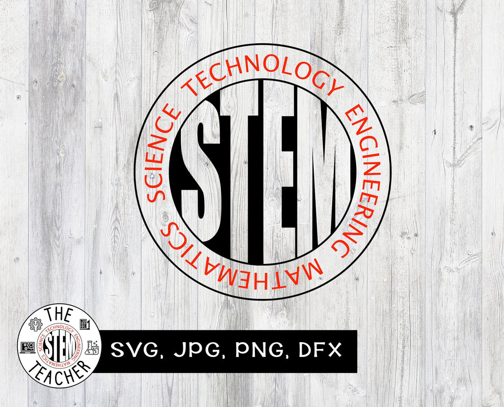 STEM sign SVG, dfx, png, jpg files, Science, Technology, Engineering ...