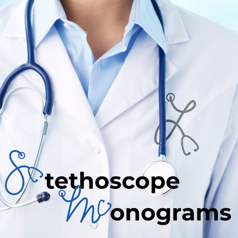 Stethoscope Monogram Alphabet - So Fontsy
